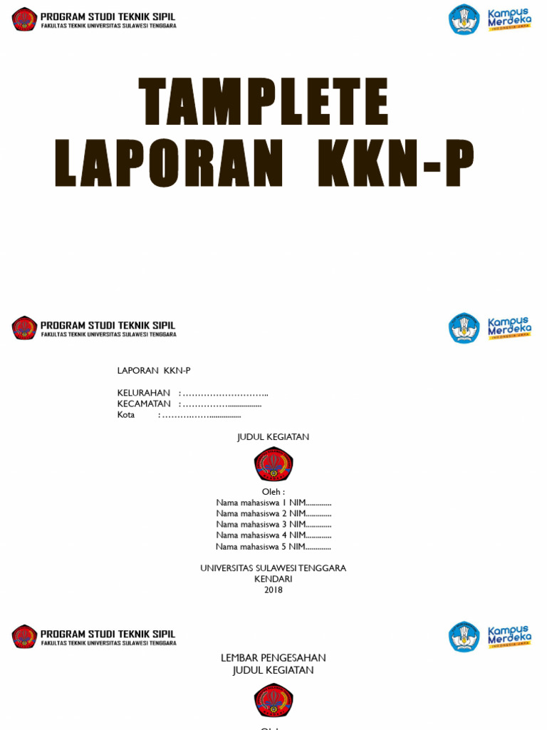 Laporan Kegiatan KKN-P 2018/2019 | PDF