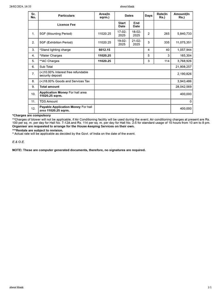 Tentative Account Statement - ITPO | PDF | Payments | Taxes
