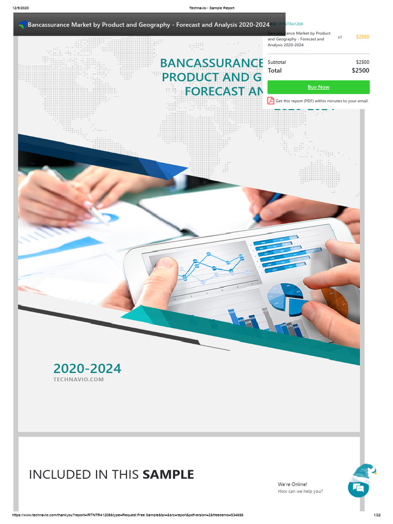 Technavio - Sample Bancassurance Report | PDF | Forecasting | Economies