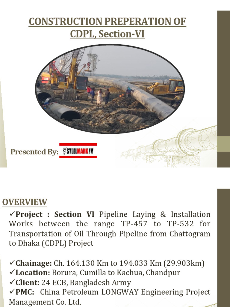 CDPL Pipeline Construction Prep Overview | PDF | Electrochemistry ...