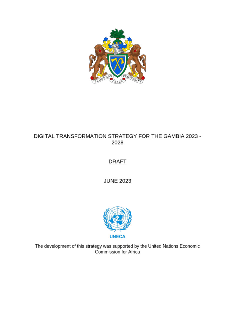 Digital Transformation Strategy For The Gambia DRAFT | PDF | Governance ...