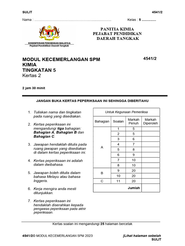 2023 Johor PPD Tangkak K2 | PDF