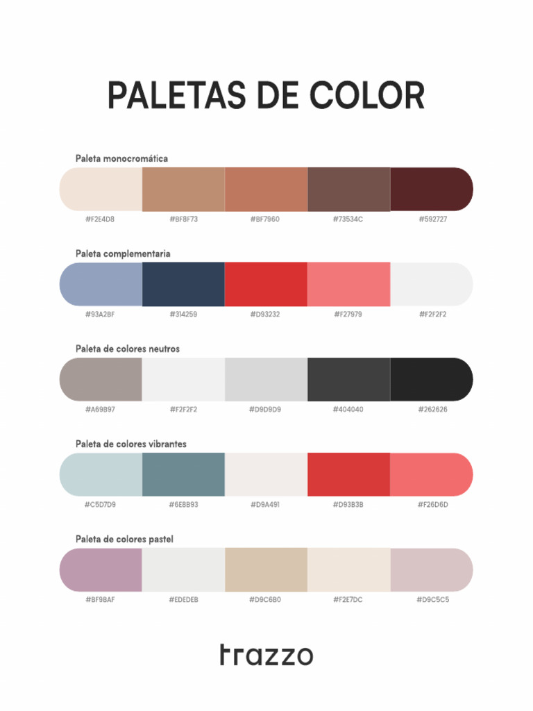 5 Paletas de Colores - Trazzo | PDF | Tecnología