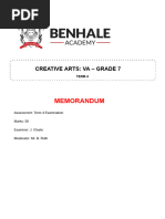 Visual Art Exam - Term 4 (Grade 7) 2024 | PDF | Multiple Choice