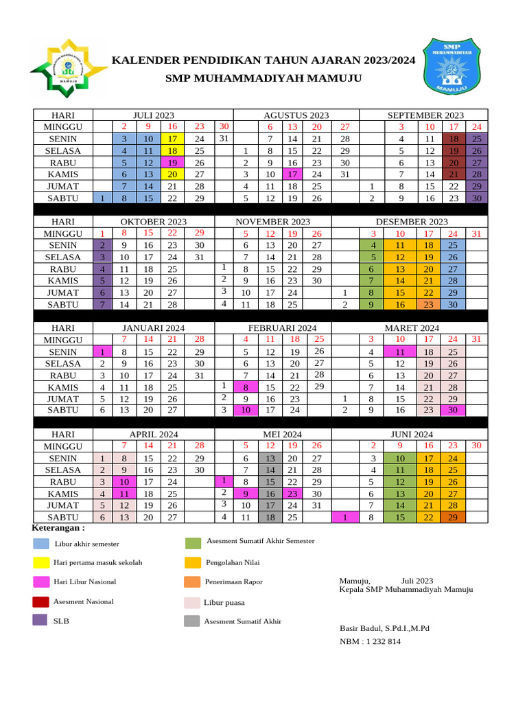 Kaldik SMP 2023 - 2024 | PDF