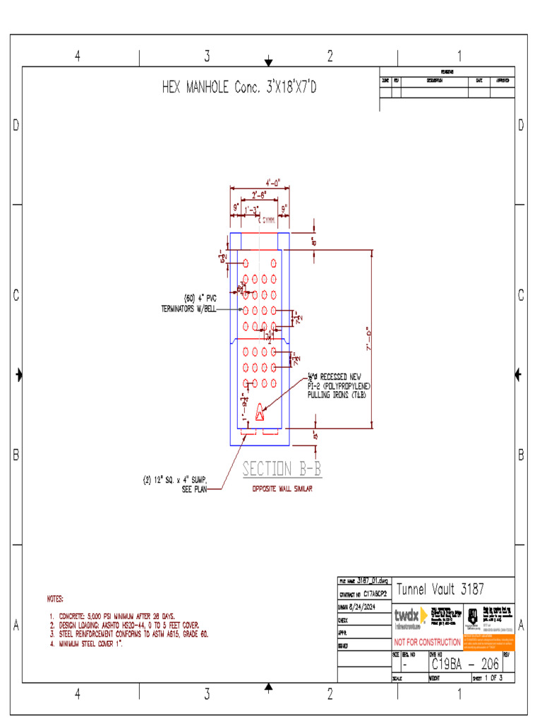 DWG - Tunnedl Vualt - Large Pull Box | PDF