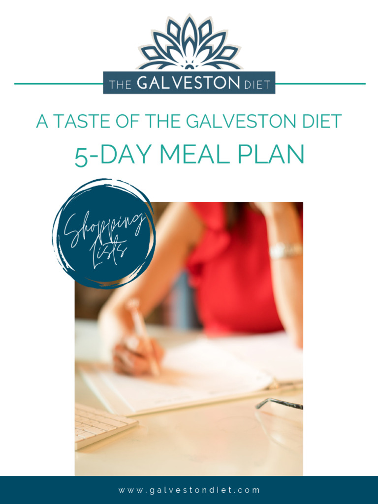 Terrific Galveston Diet Meal Plan Pdf Pictures