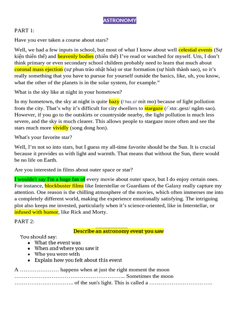 ASTRONOMY | PDF | Eclipse | Moon