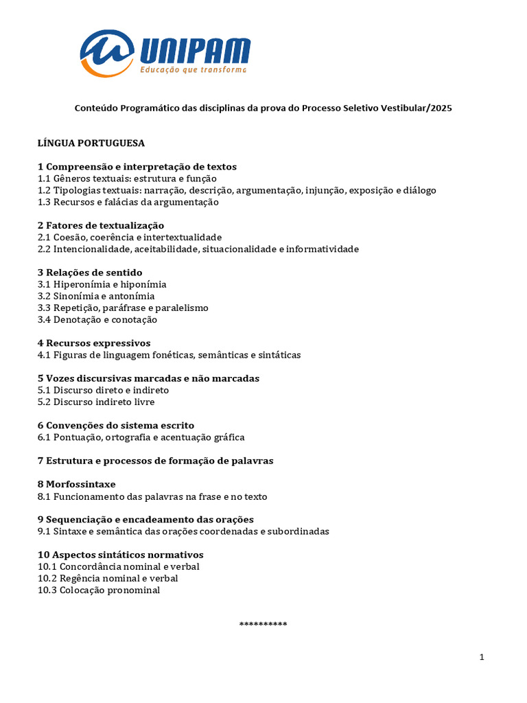 Conte Do Program Tico - Vestibular 2025 1 | PDF | Eletricidade | Genética