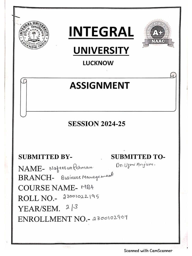 IB Assignment 1 | PDF