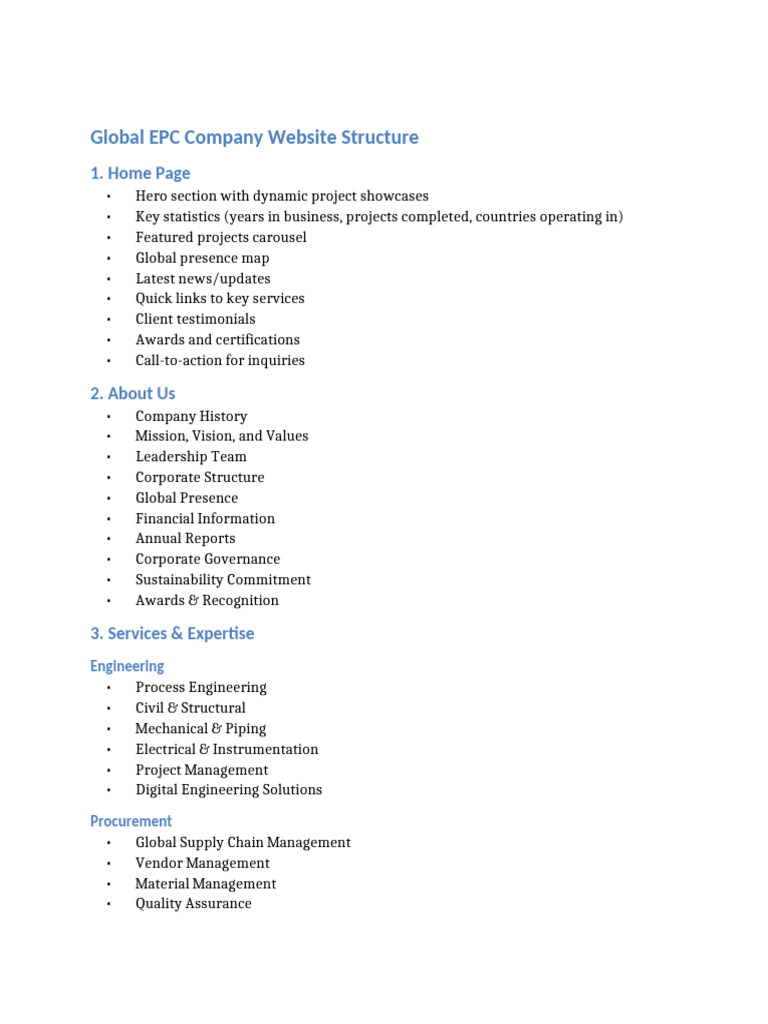 epc-website-structure | PDF | Sustainability | Sustainable Energy
