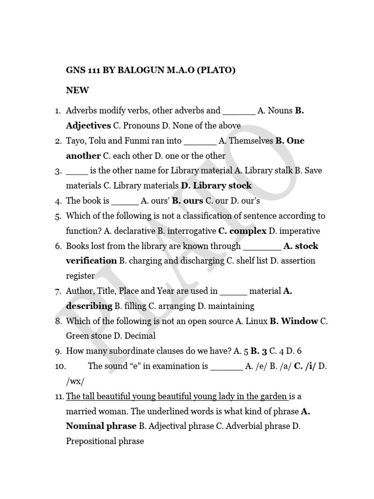 Library and Language Quiz | PDF | Libraries | Word