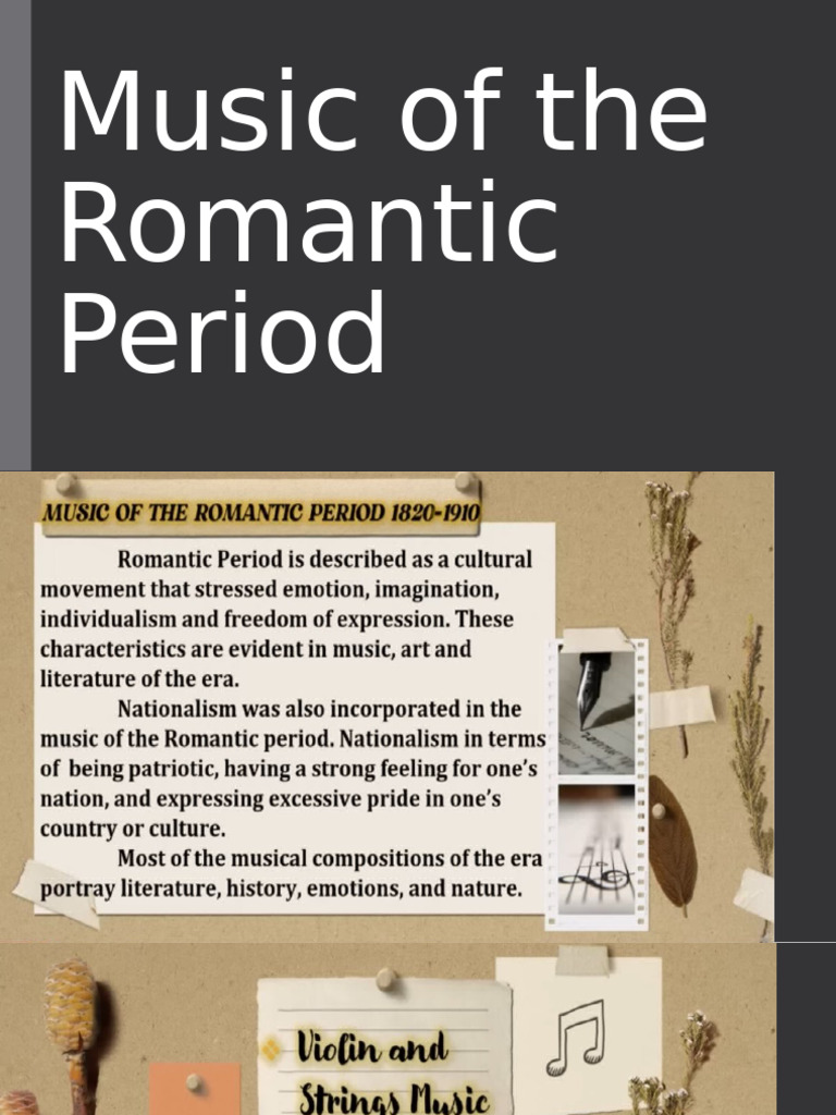 Music of The Romantic Period Q3 | PDF