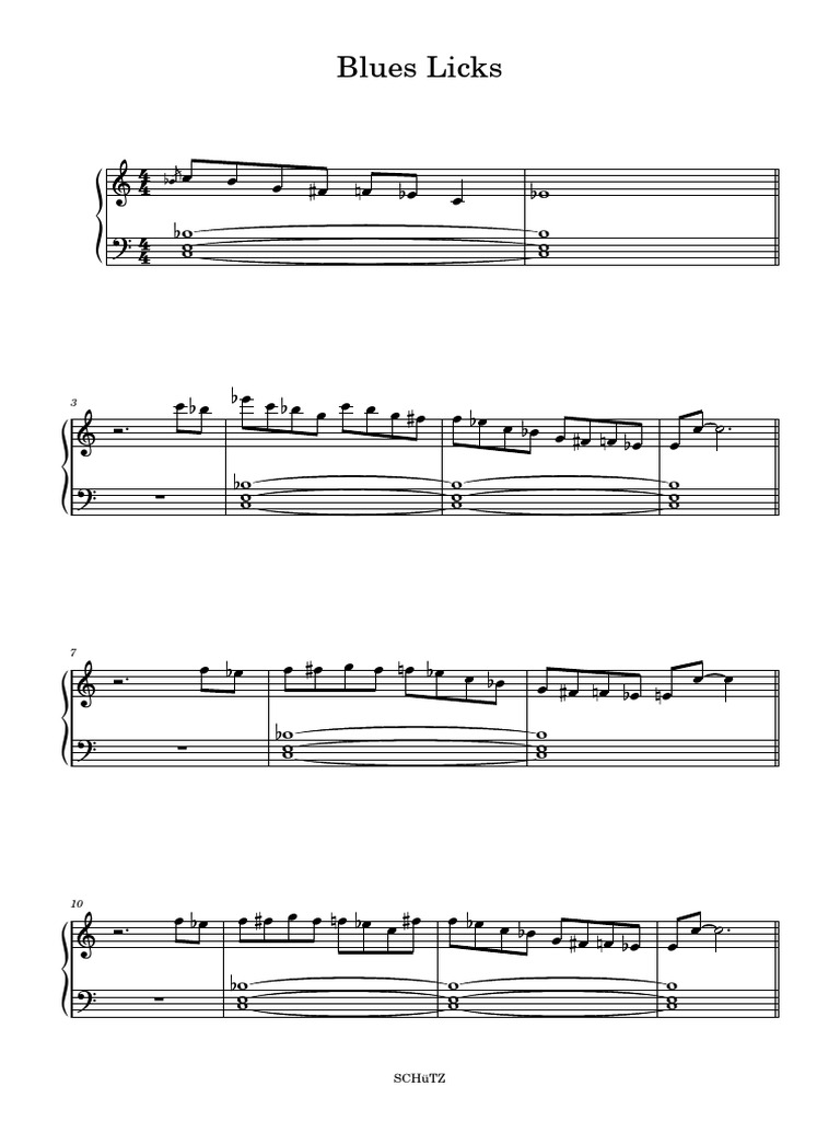 Blues Licks | PDF
