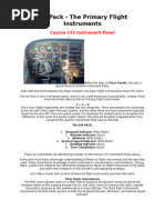 Cessna 172 Instrument Panel | PDF | Airspeed | Altimeter