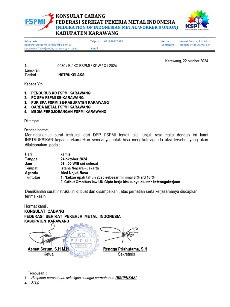 0030 Instruksi Aksi Dpp-1 | PDF | Sains & Matematika | Teknologi & Rekayasa