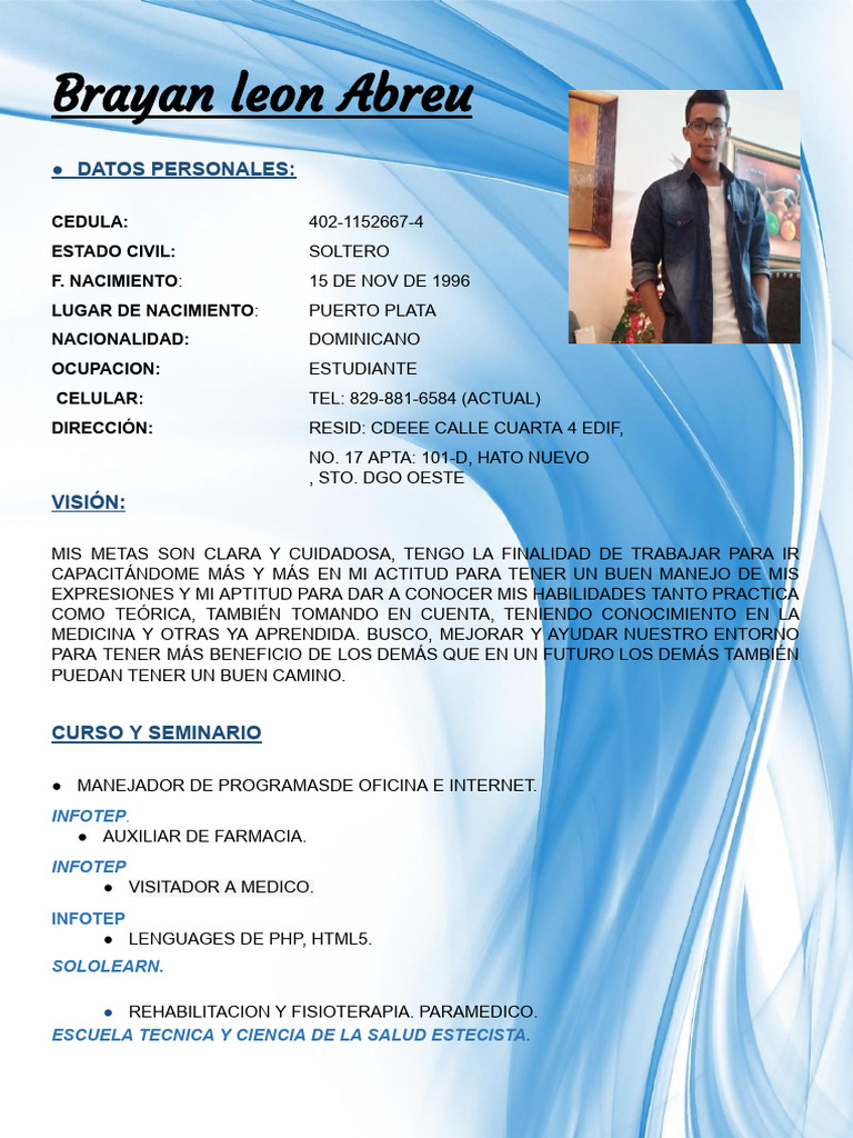 Brayan Leon Abreu CURRICULUM | PDF