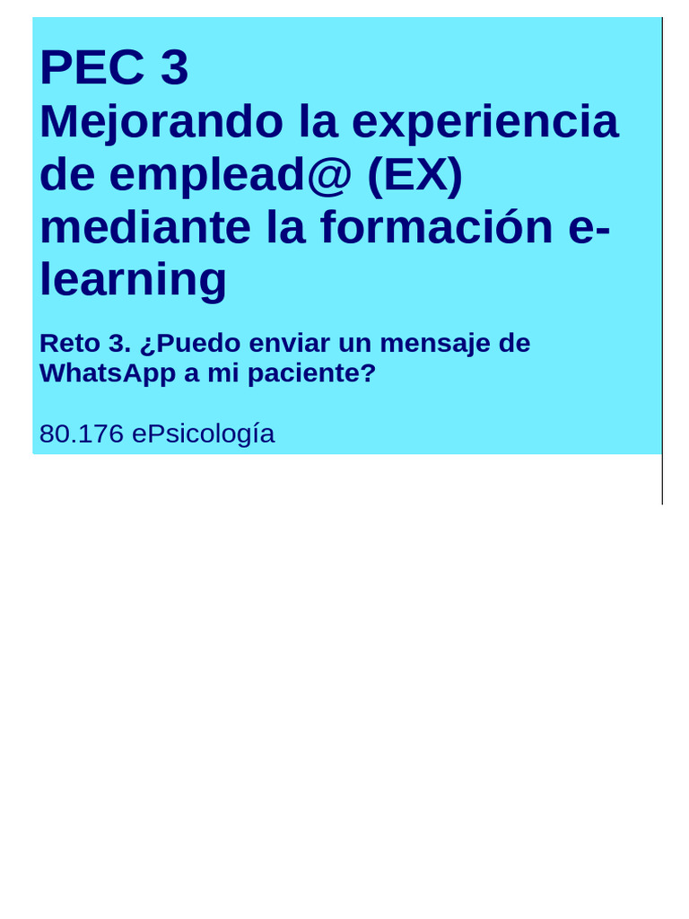 Pec 3 20231-1 | PDF | Gestión de recursos humanos | Evaluación