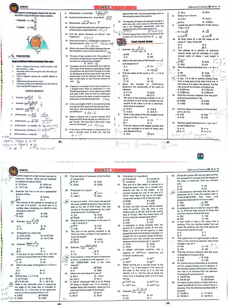 Differential Calculus Pdf