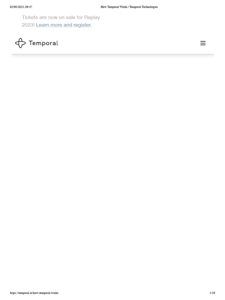 How Temporal Works - Temporal Technologies | PDF | Computing | Software