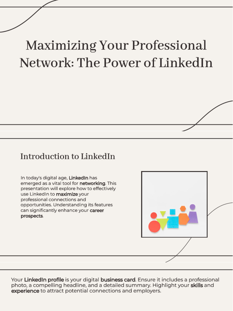 Slidesgo Maximizing Your Professional Network The Power of Linkedin ... Slidesgo Maximizing Your Professional Network The Power of Linkedin ...