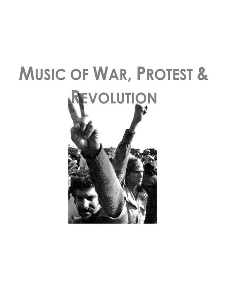 Music of War Protest and Revolution Home Learning Modified March 2020 ...