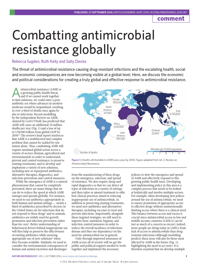 Antimicrobial Resistance in Animals | PDF | Antimicrobial Resistance ...