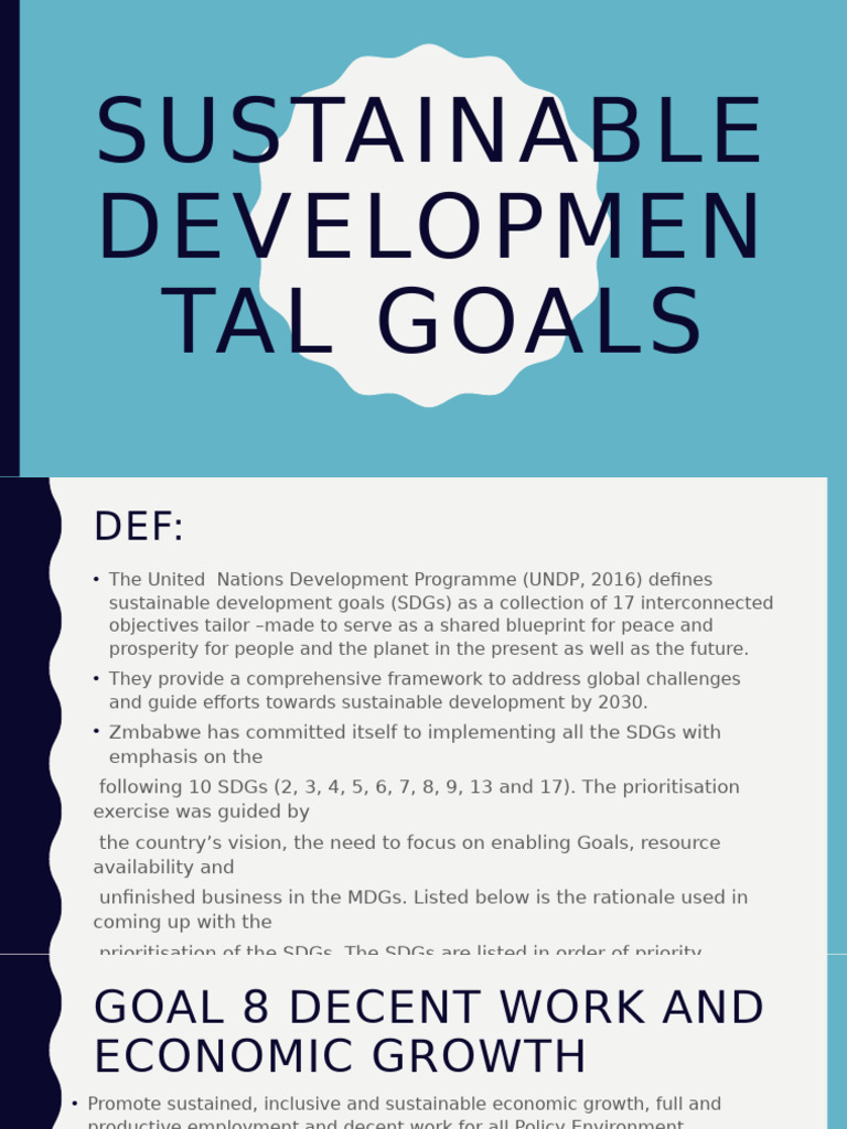 GROUP 3 SDGs(1) | PDF | Climate Change | Infrastructure