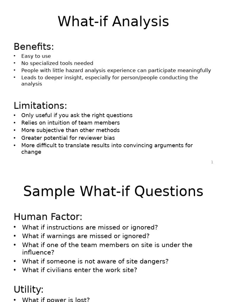 What-If and Bow-Tie Analysis | PDF | Computers | Technology & Engineering