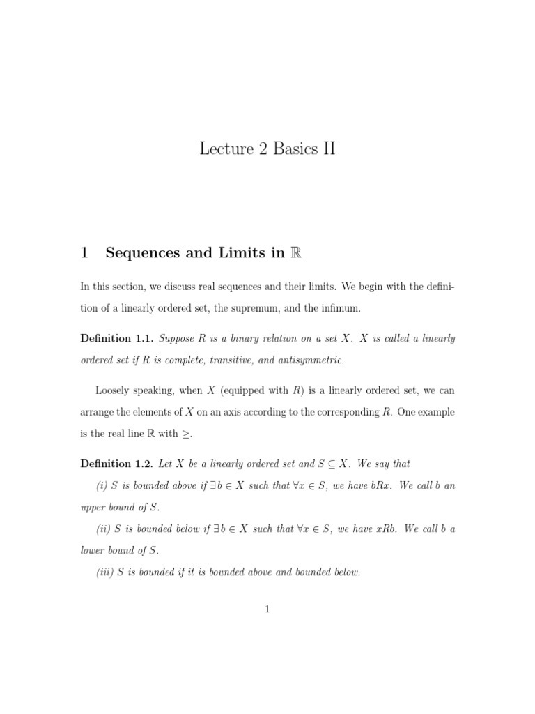 Lecture 2 Basics II | PDF | Mathematical Objects | Mathematical Logic