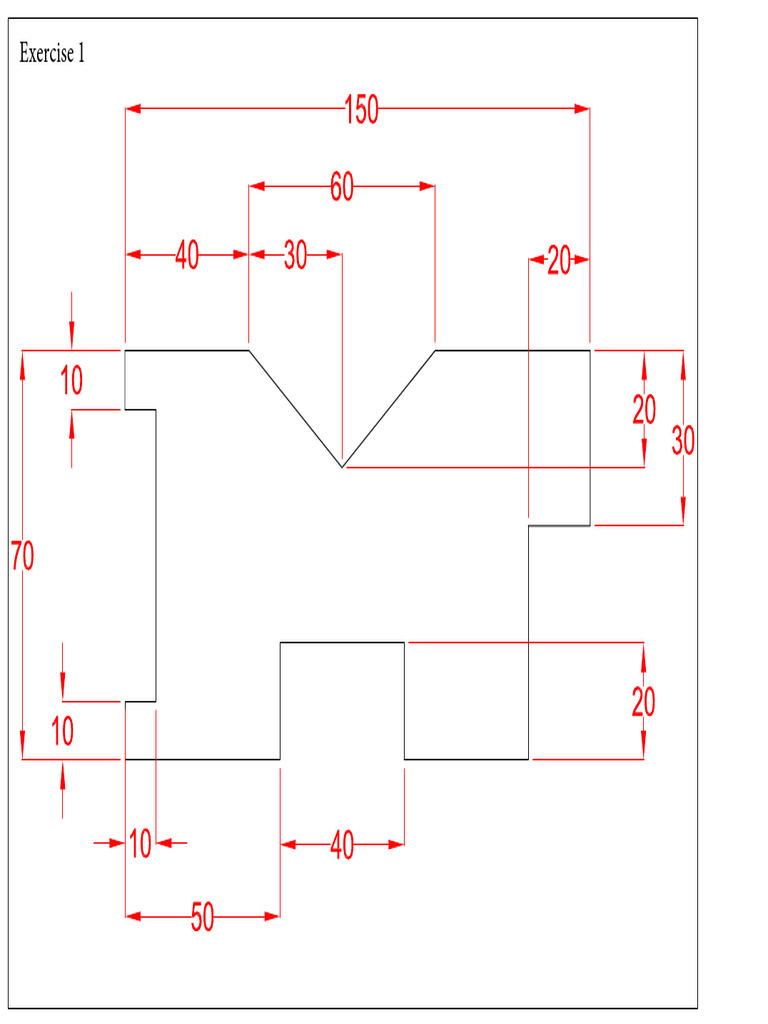 AutoCAD 2D Exercises - Sheet 2 | PDF | Elementary Geometry | Euclidean ...