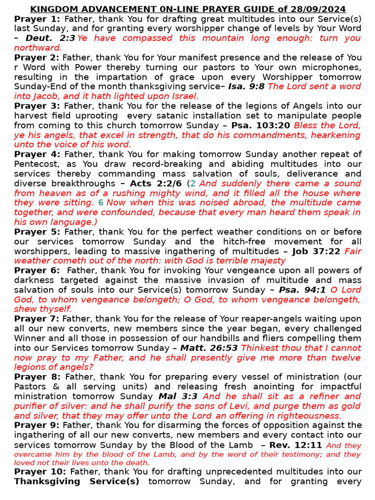 28 Pre Sunday On - Line Prayers | PDF | Prayer | Religious Belief And ...