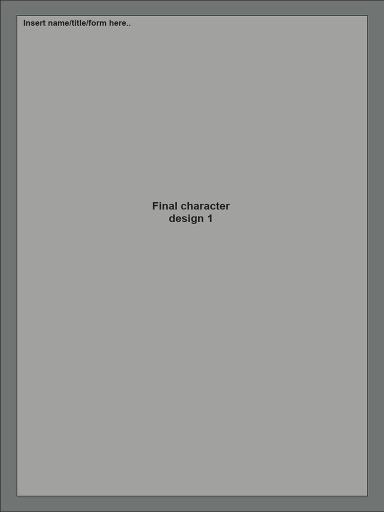 Character Sheet Y1 - Template | PDF | Language Arts & Discipline