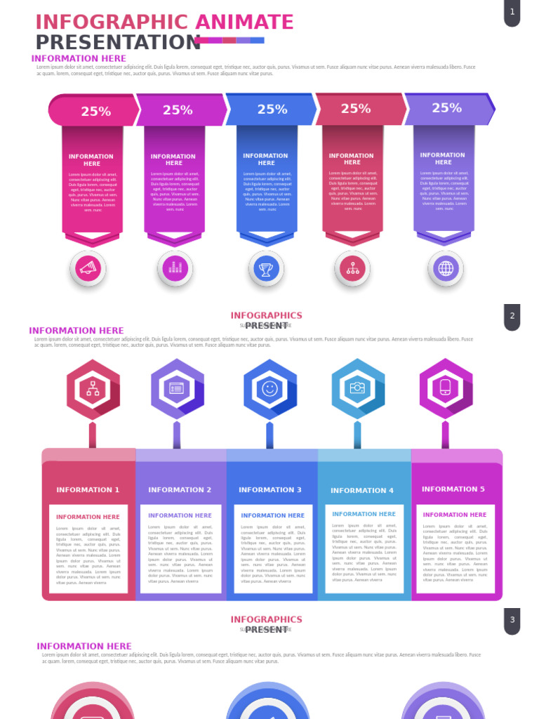 Infographic Animate Template - White - 6 | PDF