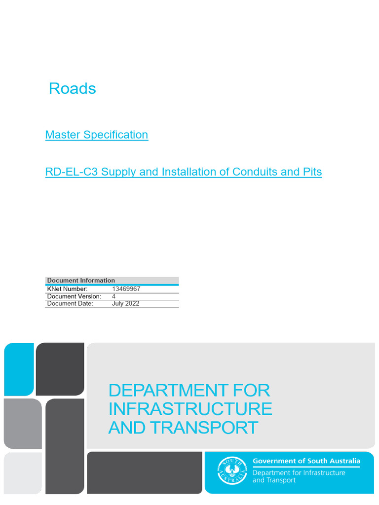 Conduit and Pit Installation Standards | PDF | Electrical Wiring ...