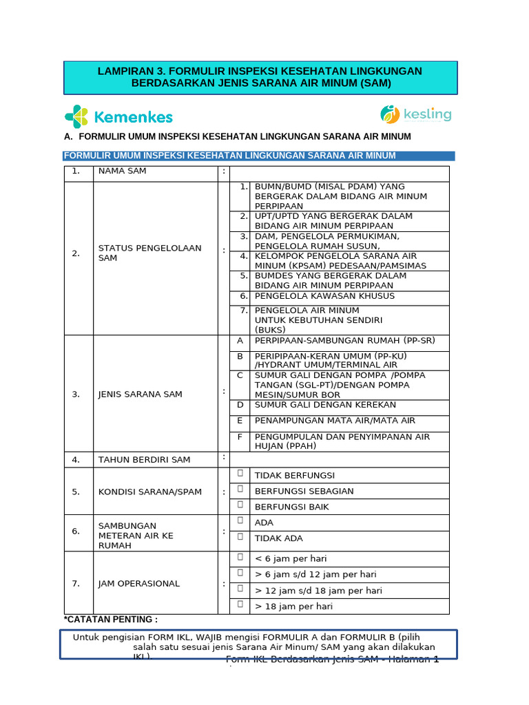 03 Lampiran 3 Form Ikl - Fix 30072024 | PDF