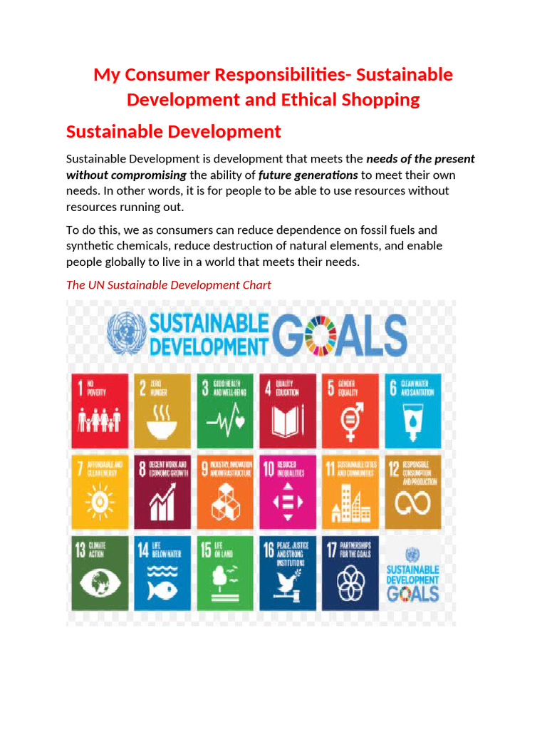 My Consumer Responsibilities - Ethical Shopping 1 1 | PDF | Fair Trade ...