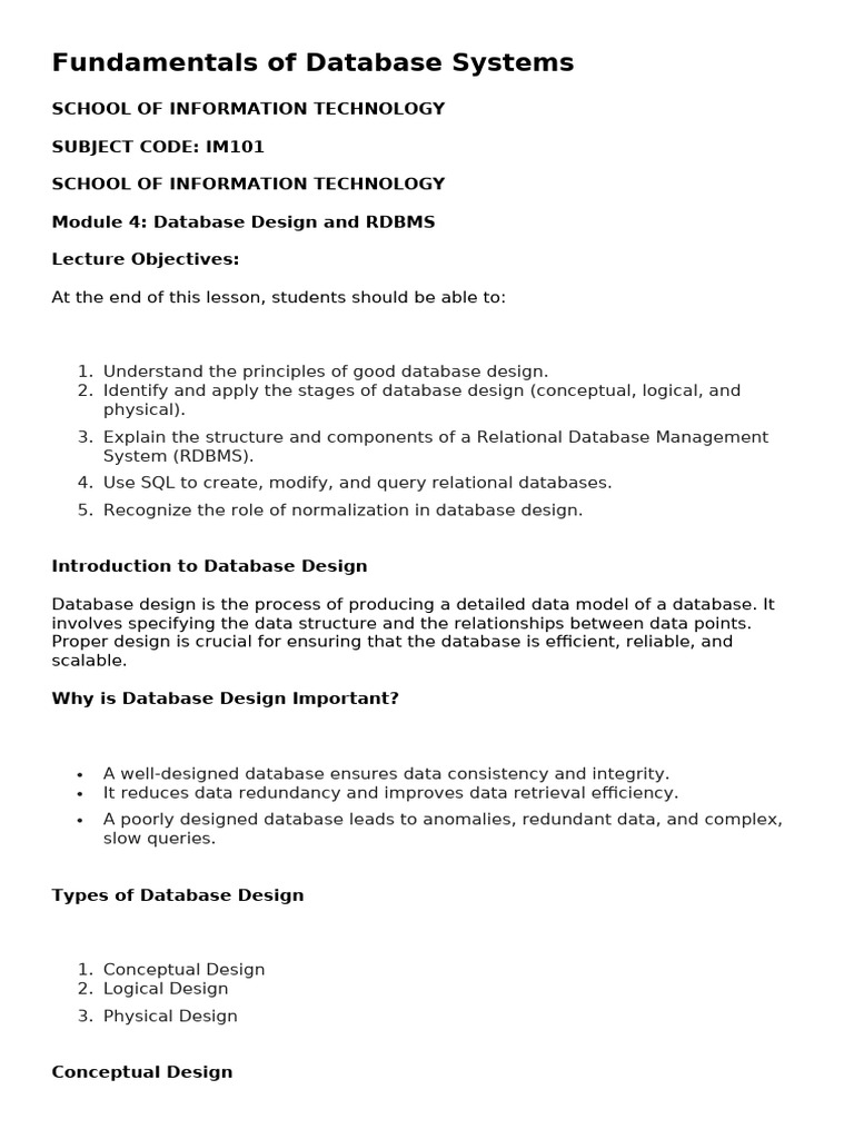 Fundamentals Additional Midterm | PDF | Relational Database | Databases