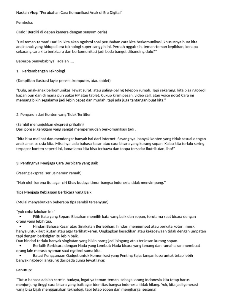 Komunikasi Anak di Era Digital | PDF | Ilmu Sosial | Seni & Disiplin Bahasa