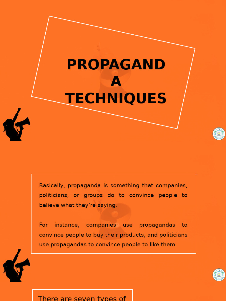 Lesson 3-Propaganda Techniques | PDF