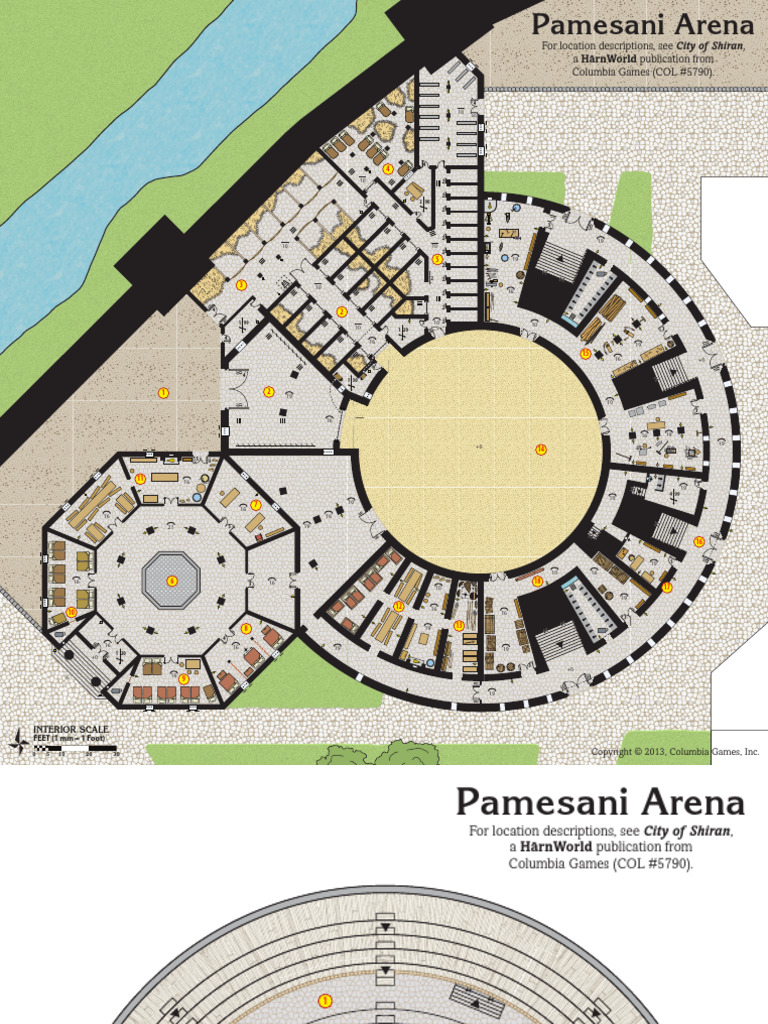 HârnWorld CG City of Shiran Pamesani Arena Map CG5790 | PDF