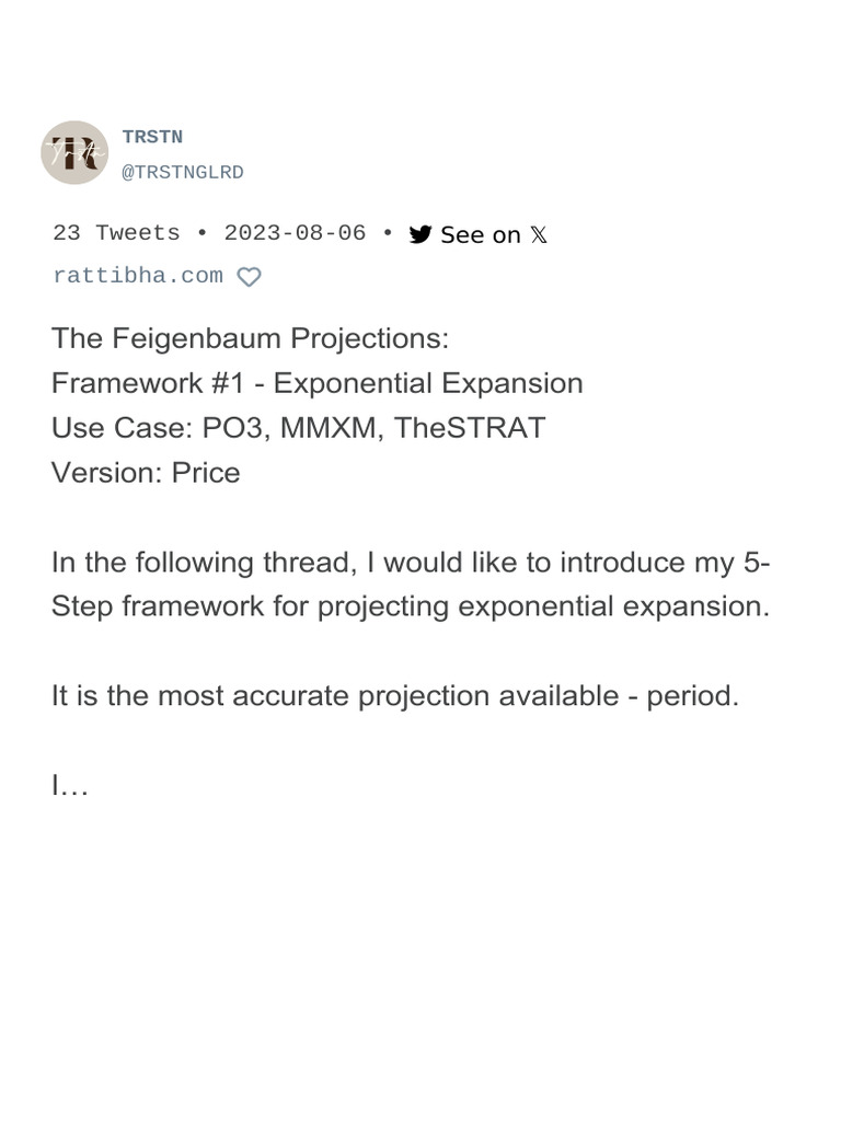 The - Feigenbaum - Projections - Framework - Thread - by - TRSTNGLRD ...