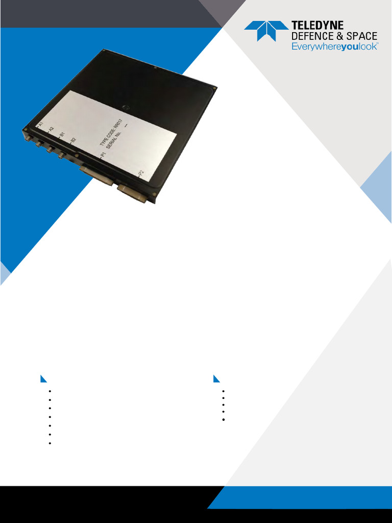 RR017 Radar Warning Receiver Overview | PDF | Usb | Radar