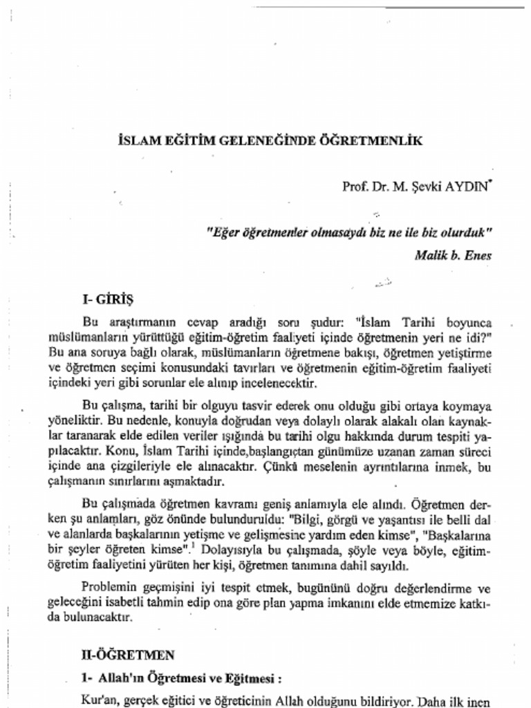 Slam E - Itim Gelene - Inde - Retmenlik (#79363) - 66707 | PDF