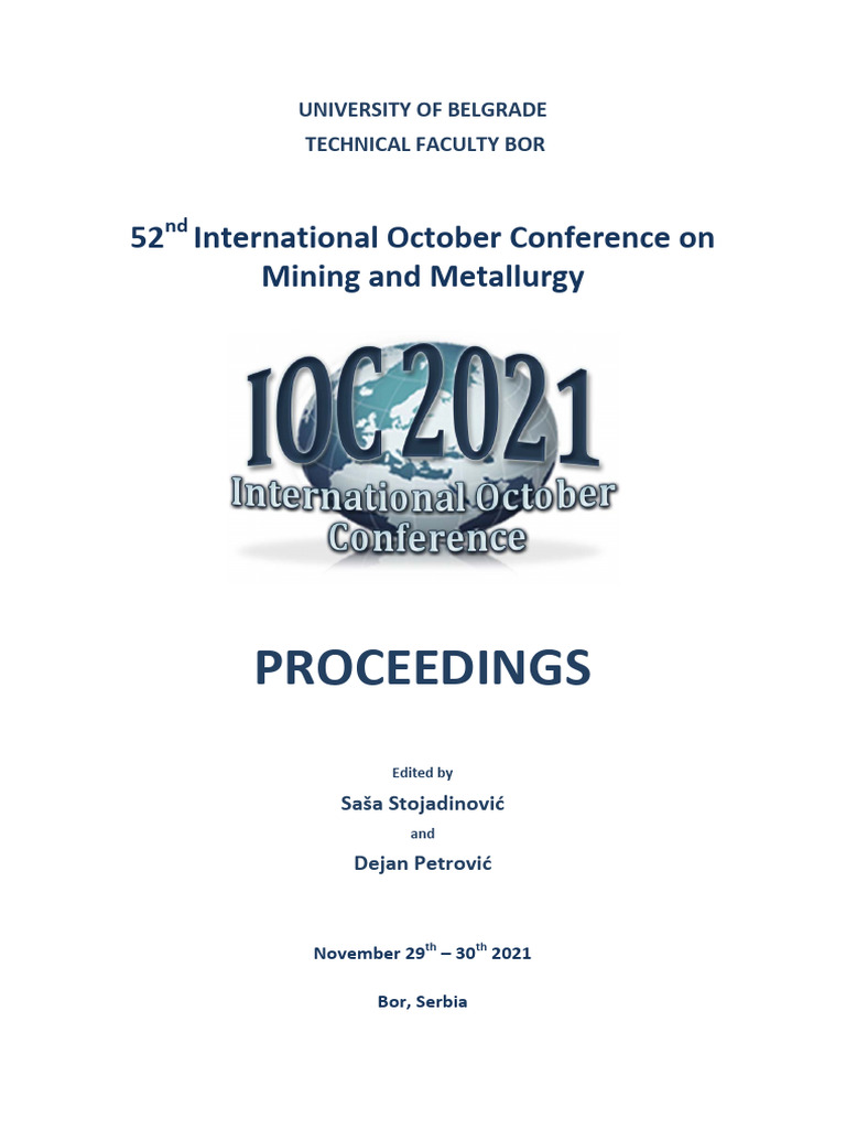 Proceedings - IOC - 2021 - Rad Prof. Milan | PDF | Adsorption ...