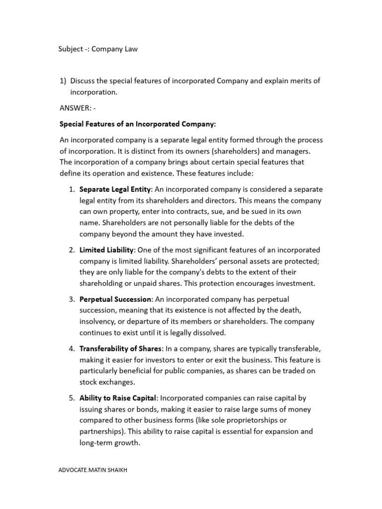 Company Law Pdf Security Interest Corporations