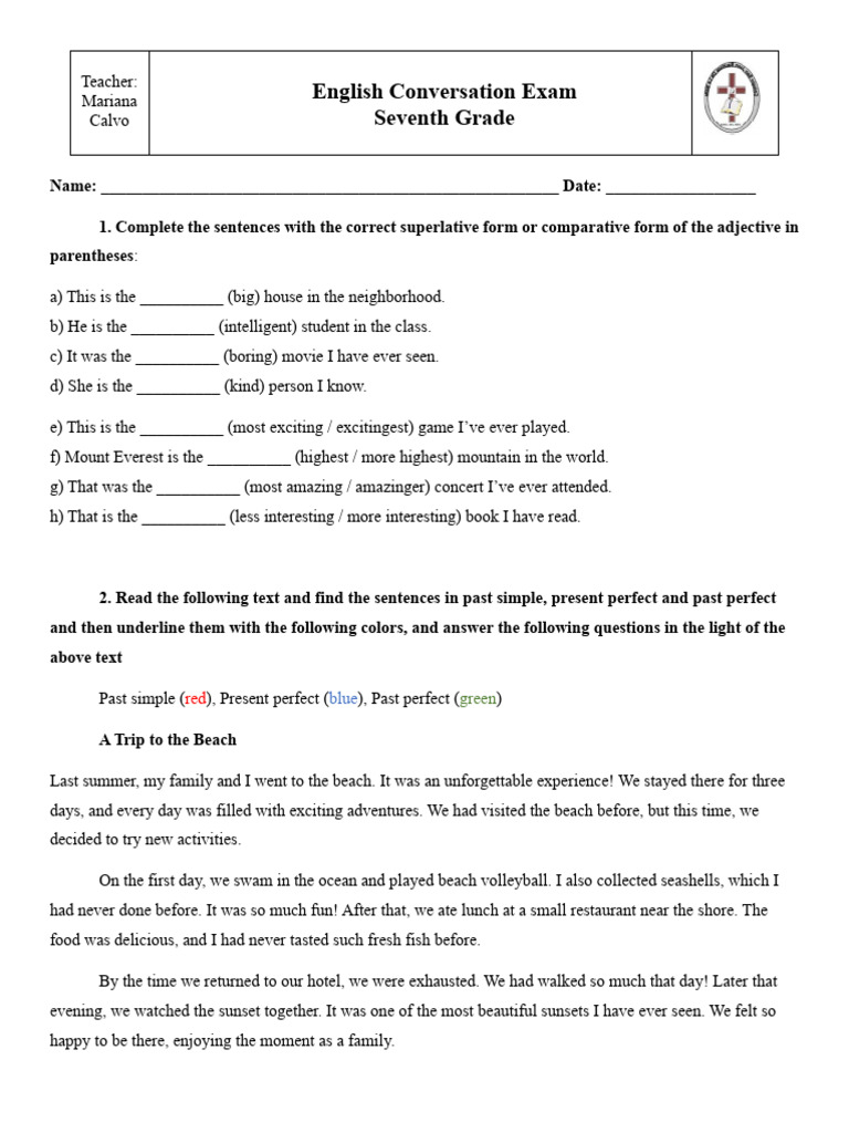 Seven Grade[1] | PDF | Languages | Foreign Language Studies