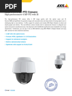 Datasheet Axis p1465 Le Bullet Camera en US 393318 | PDF | Camera | Video