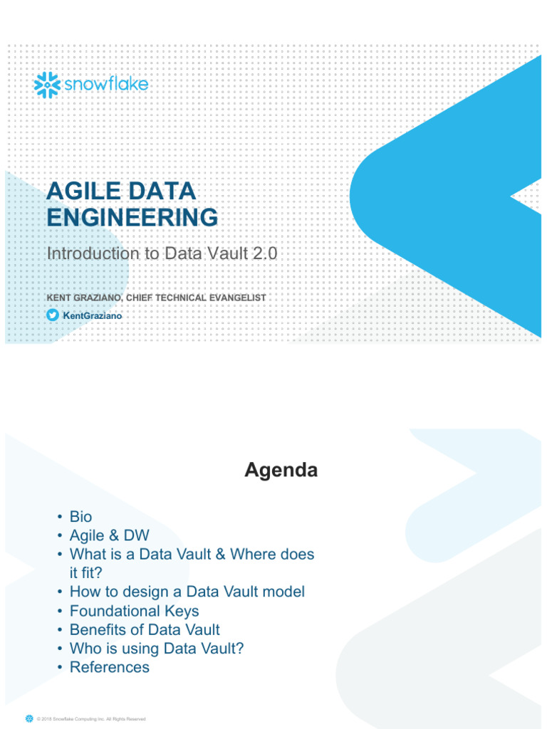 Kent Graziano Intro To Datavault Short | PDF | Agile Software Development | Computing