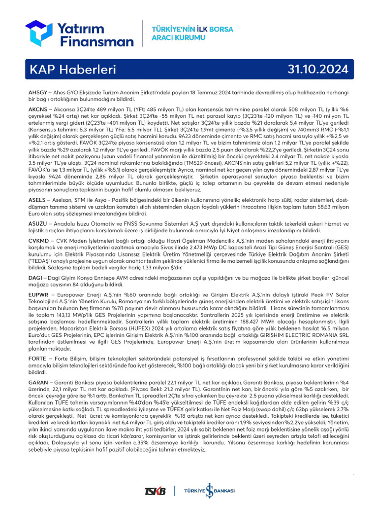 2024 10 31 Kap | PDF